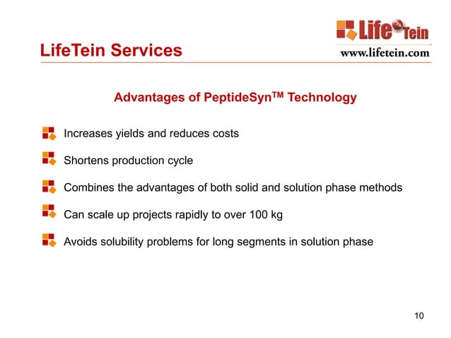 Custom peptide synthesis services | PPT