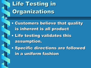 Life Testing[1] | PPT