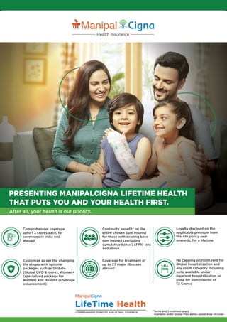 Check Out Comprehensive Health Coverage Brochure | ManipalCigna | PDF