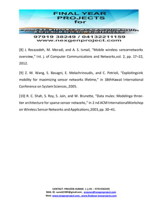 Lifetime maximization of wireless sensor networks with a mobile | PDF