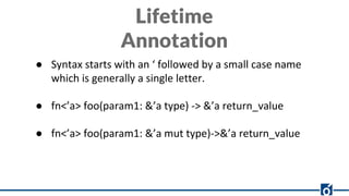 Lifetime in Rust | PDF