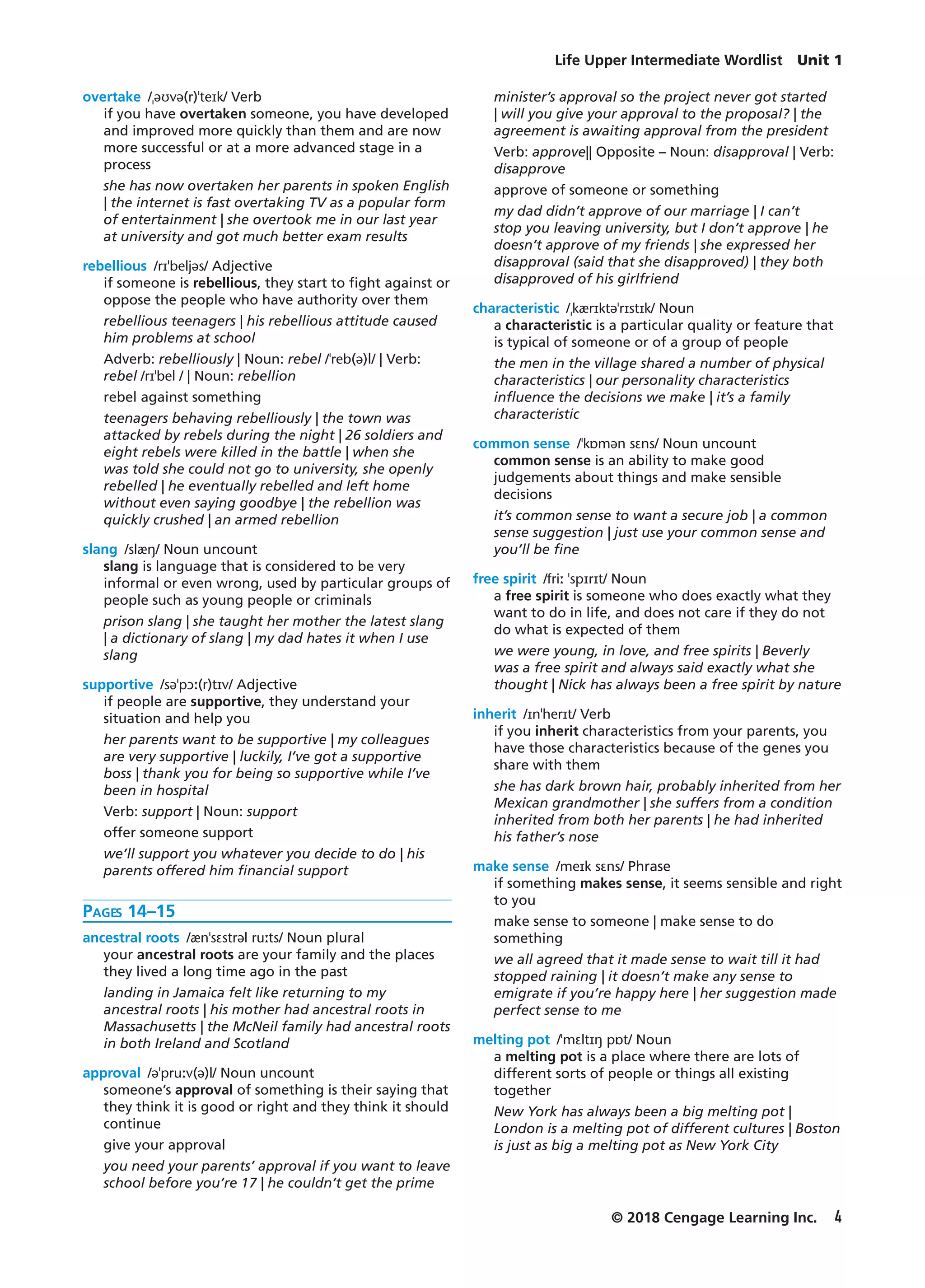 vocabulary unit 1 | PDF | Dating | Family and Relationships
