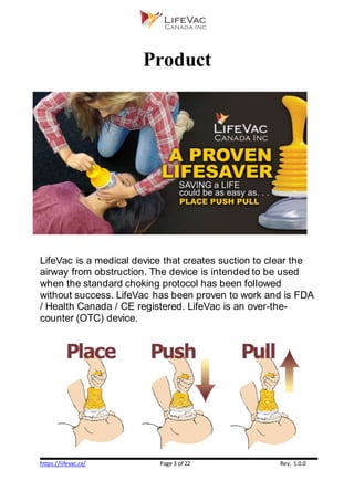 Lifevac Review Product Information Medical Reviews | DOCX