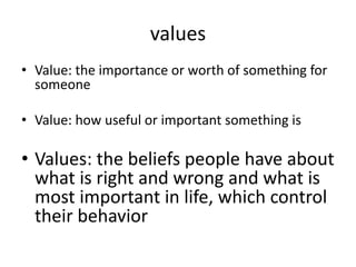 Life values | PPTX