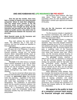 Life Vs Pre Need | PDF