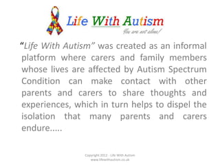 Life With Autism Presentation | PPTX