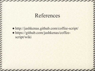 Life with coffee_script | PDF