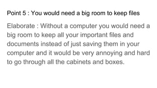 Life without computers by Mihara (1) | PPTX