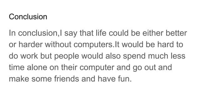 Life without computers by Mihara (1) | PPTX