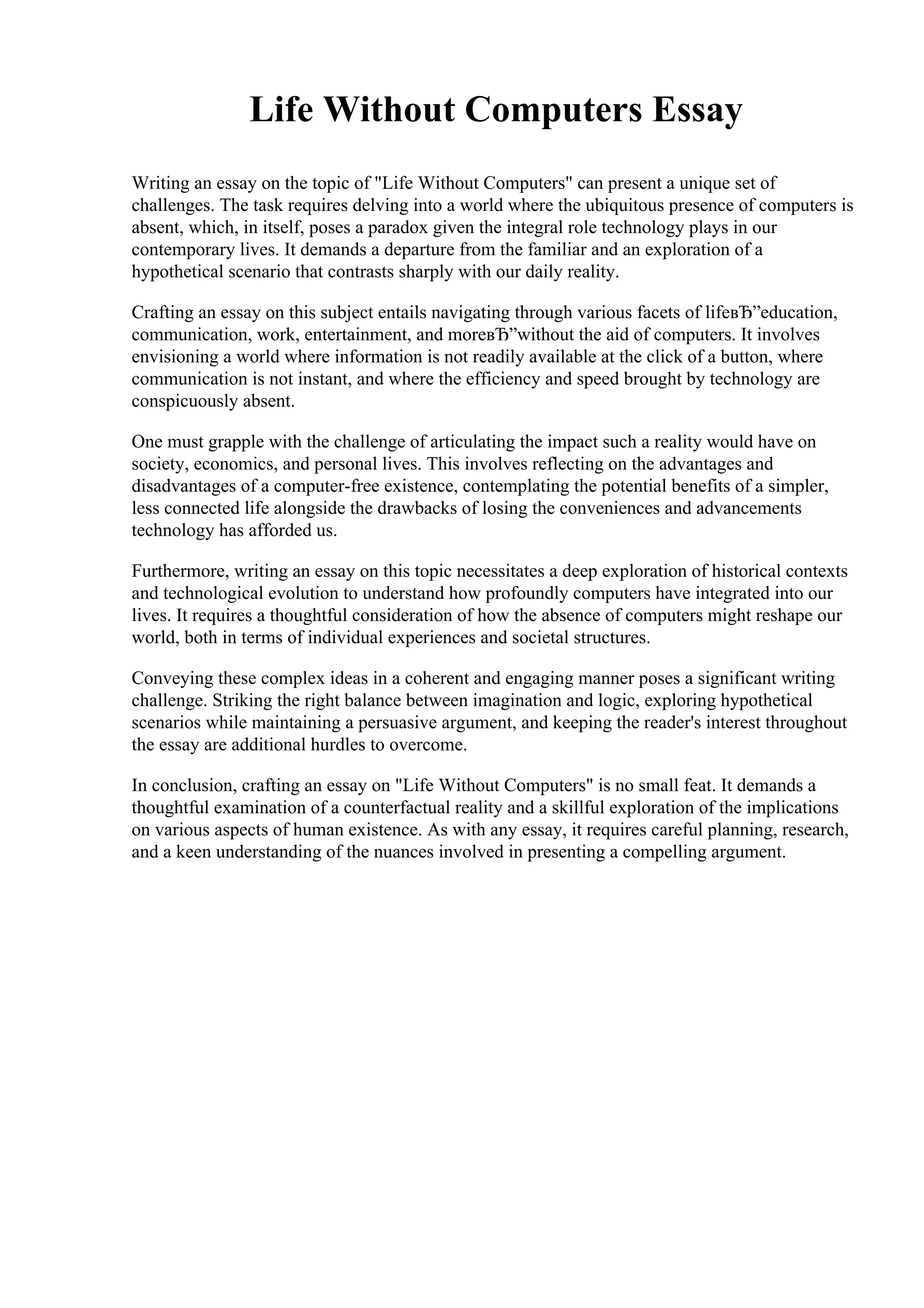 Life Without Computers Essay.pdf