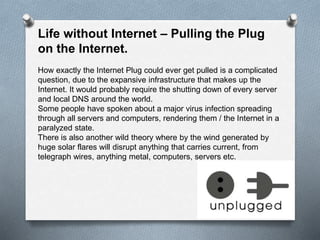 Life without Internet ! -USAMV | PPTX