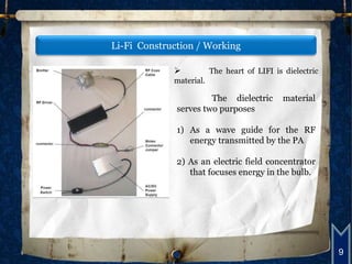 LiFi Visible light Communication technology | PPT
