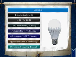 LiFi Visible light Communication technology | PPT