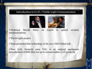 LiFi Visible light Communication technology | PPT