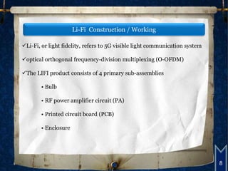 LiFi Visible light Communication technology | PPT