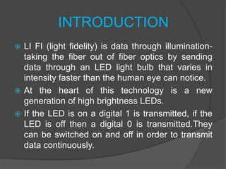 Li fi Technology | PPTX