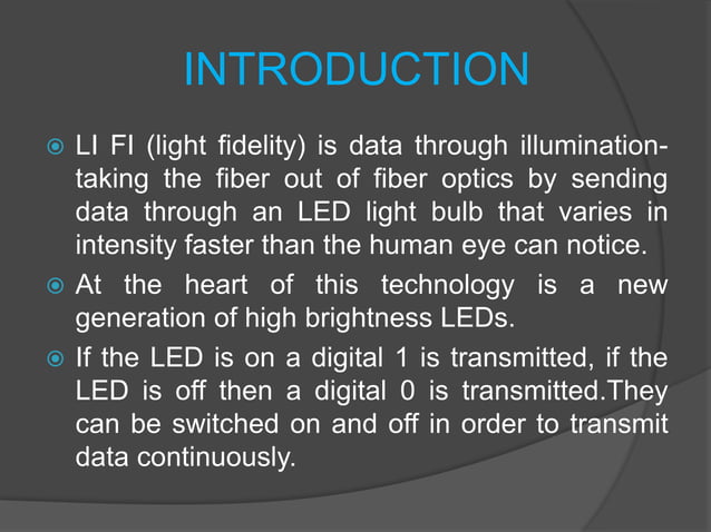 Li fi Technology | PPT