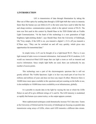 LIFI (Light Fidelity) | DOCX