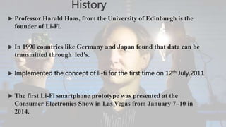 Li-fi Technology | PPTX