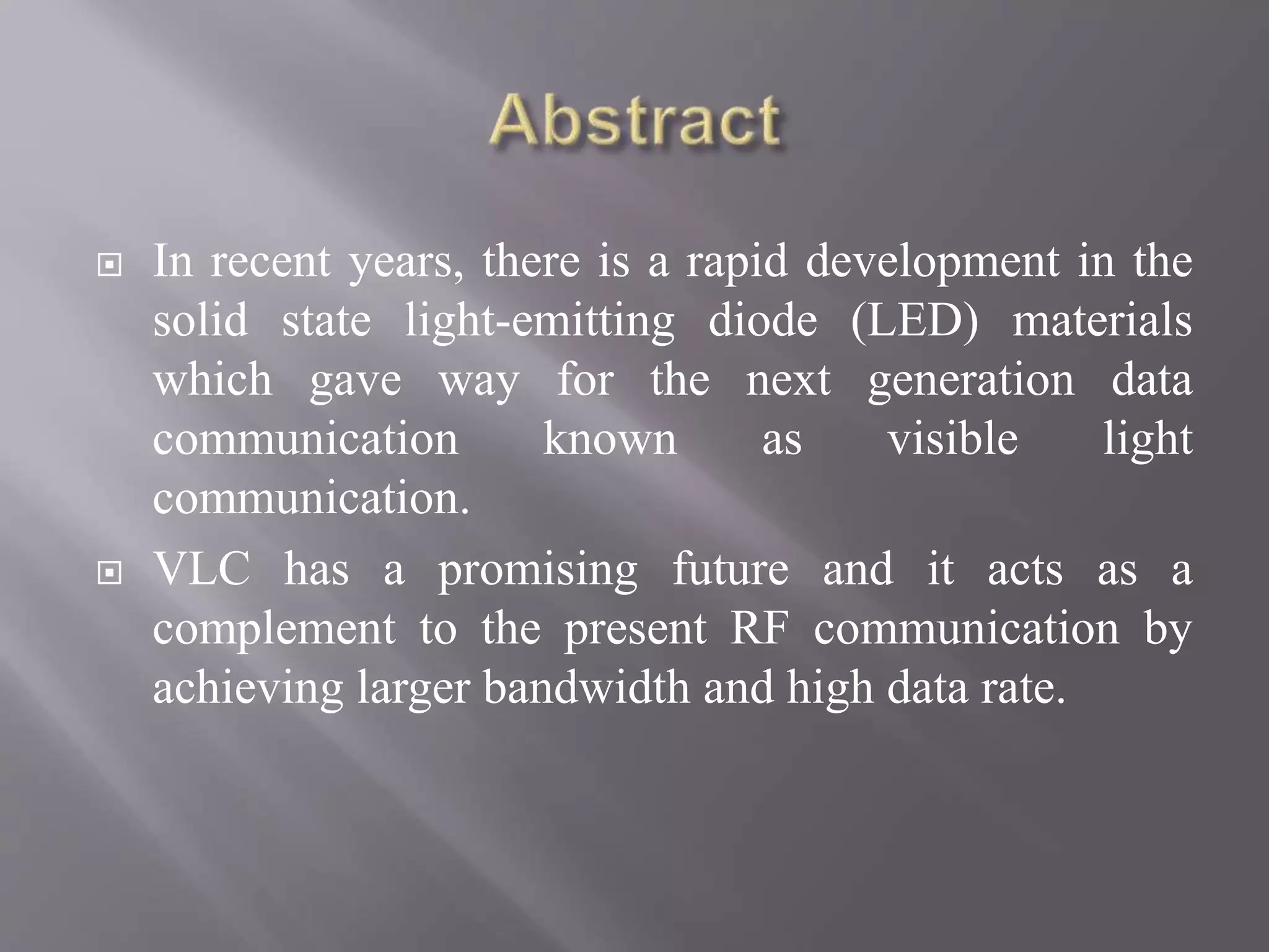 DATA TRANSMISSION USING LIFI TECHNOLOGY | PPT
