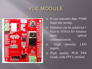 DATA TRANSMISSION USING LIFI TECHNOLOGY | PPT
