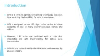@Paper Presentation on Li-Fi (light fidelity system) | PPT