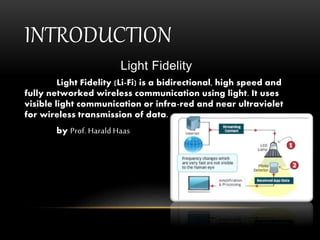 Li Fi and Iot for Vehicular Safety | PPTX