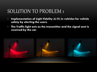 Li Fi and Iot for Vehicular Safety | PPTX