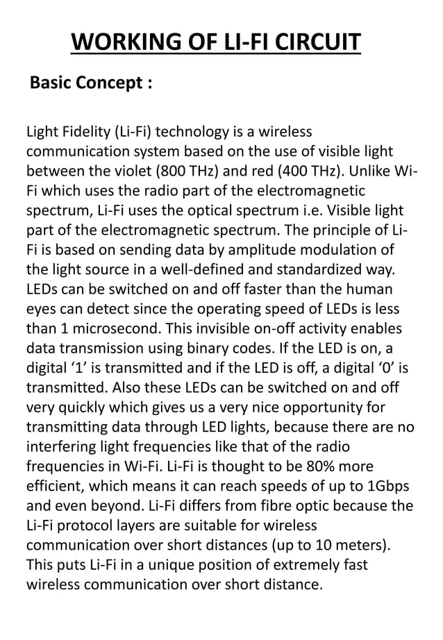 lifi circuit.pdf | Dance and Electronic Music | Music