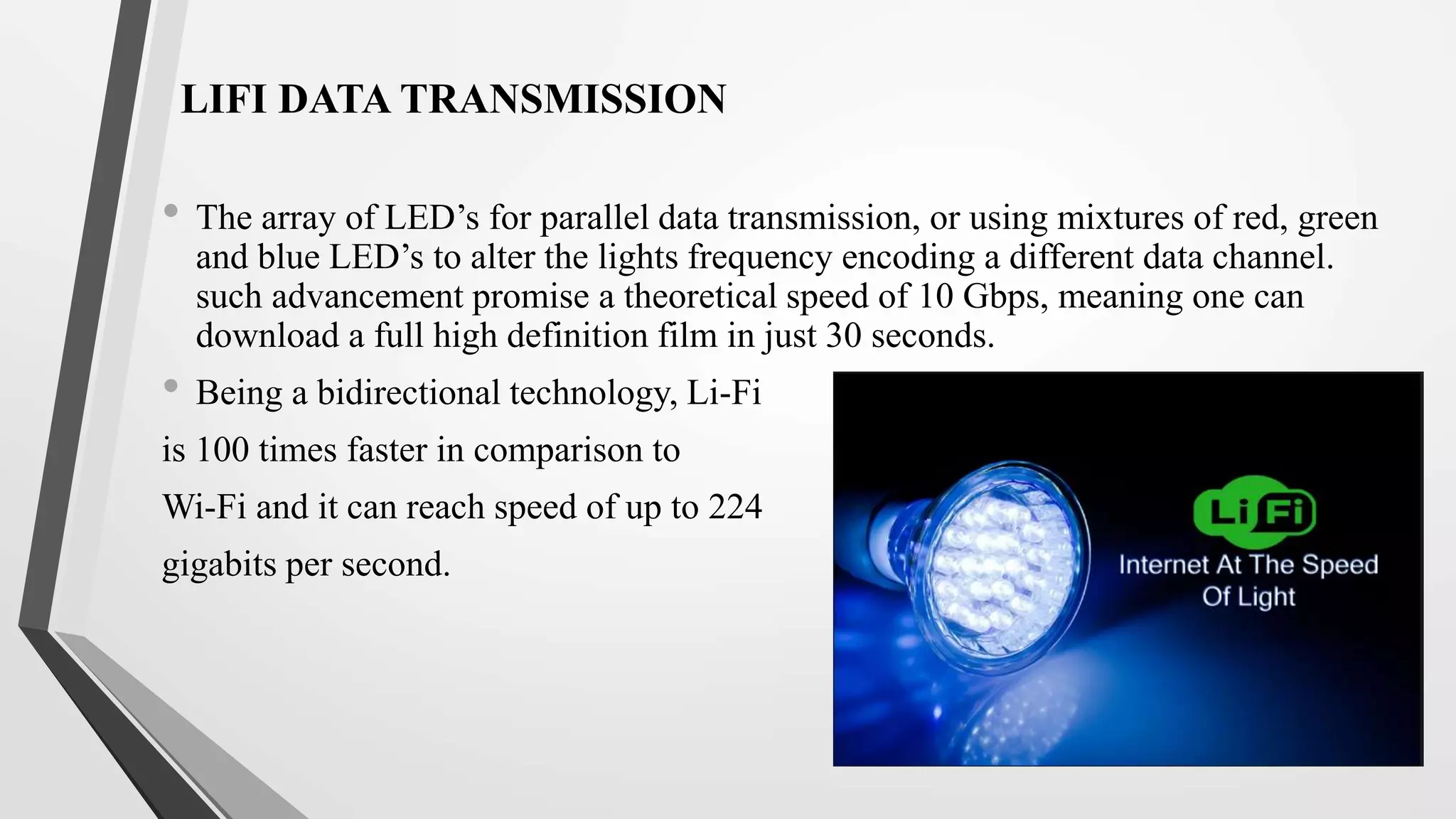 Lifi data transmission | PPT