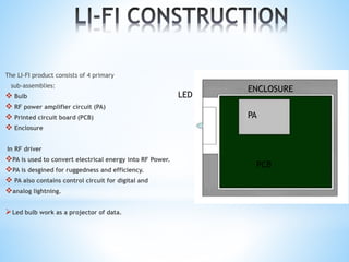 Li fi technology paper presentation, Li- Fi, VLC, Visible light ...