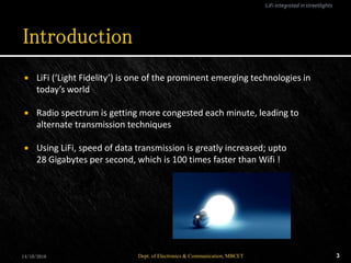LiFi in streetlights | PPT