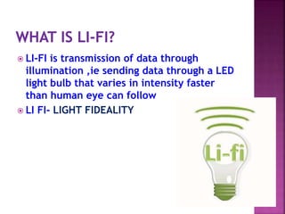 Lifi ppt | PPT