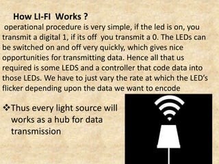 Lifi (Light Fidility) | PPT