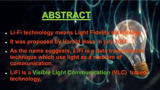 LIFI technology.ppt