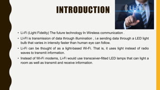 powerpoint presentation of LiFi | PPT