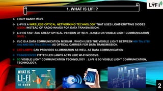 Lifi Technology (By Shashwat Sharma) | PPT