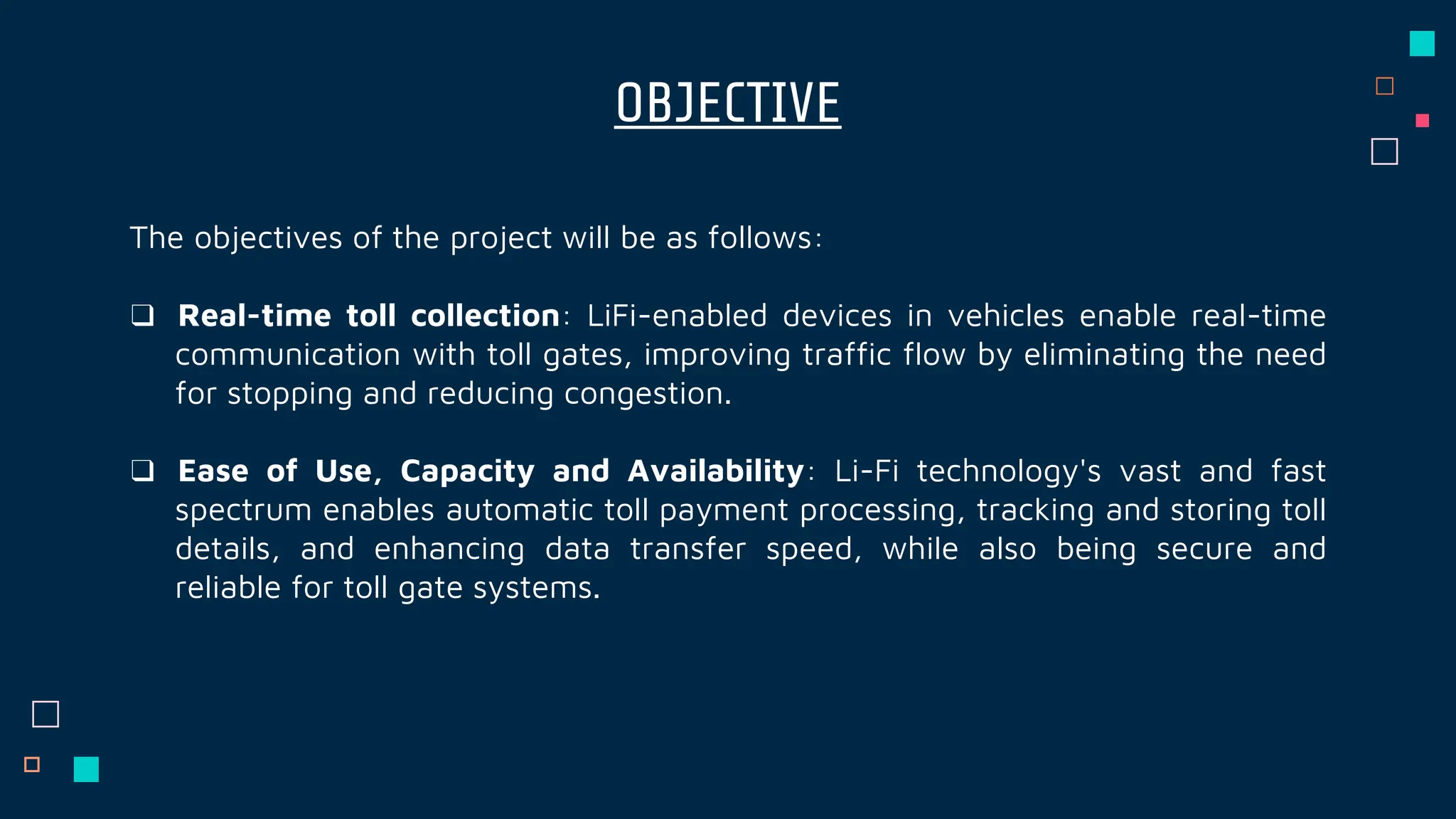 Lifi Smart Toll Collection System Final Pptx Computer Networking Computing