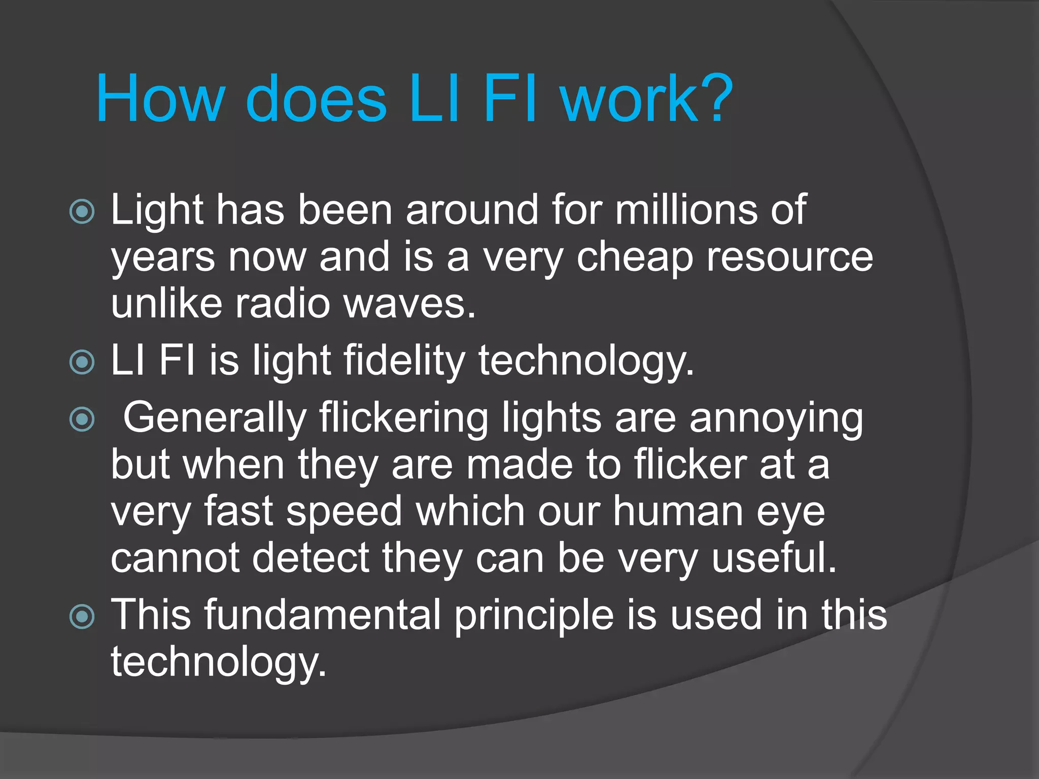 Li fi technology | PPTX