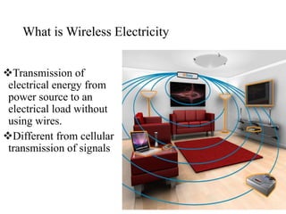 WIRELESS ELECTRICITY | PPTX