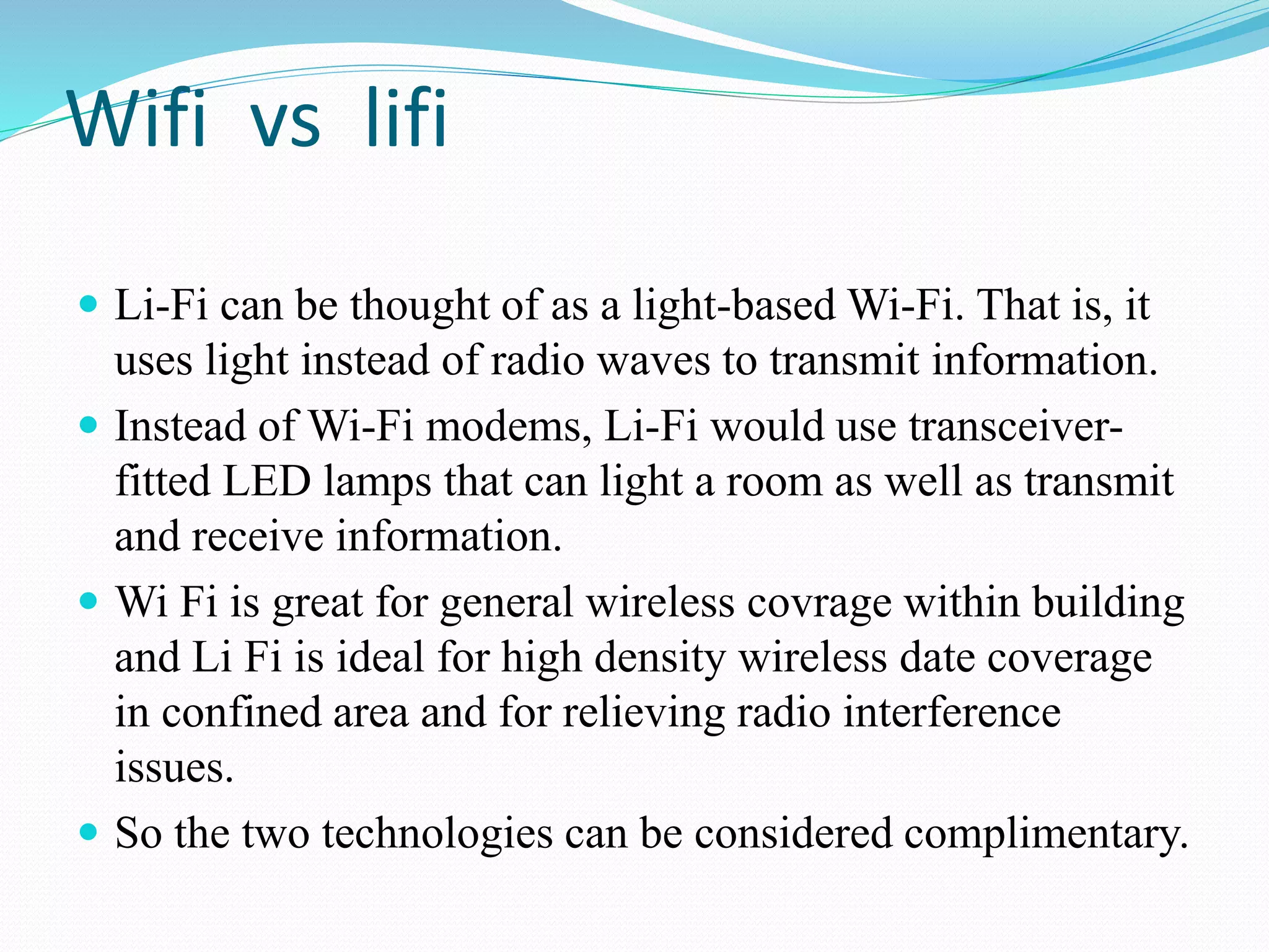 Li fi technology ppt | PPTX