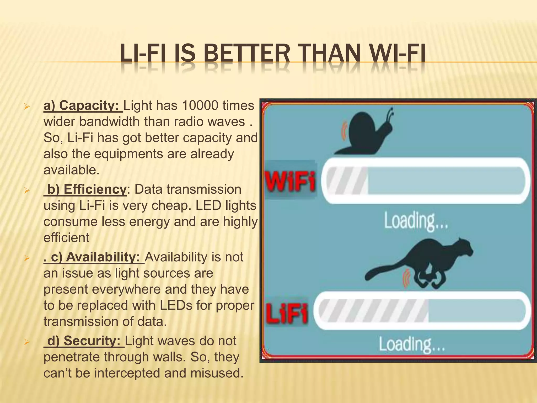 Lifi technology ppt | PPTX | Computer Networking | Computing
