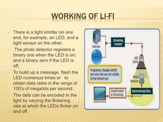 Lifi technology ppt | PPTX | Computer Networking | Computing