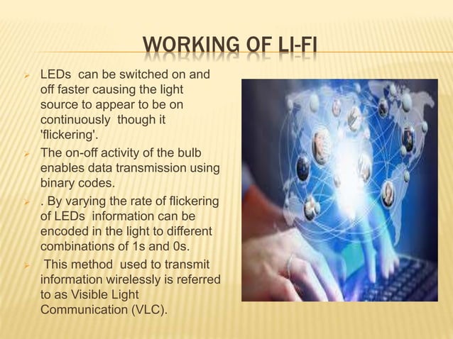 Lifi technology ppt | PPTX | Computer Networking | Computing