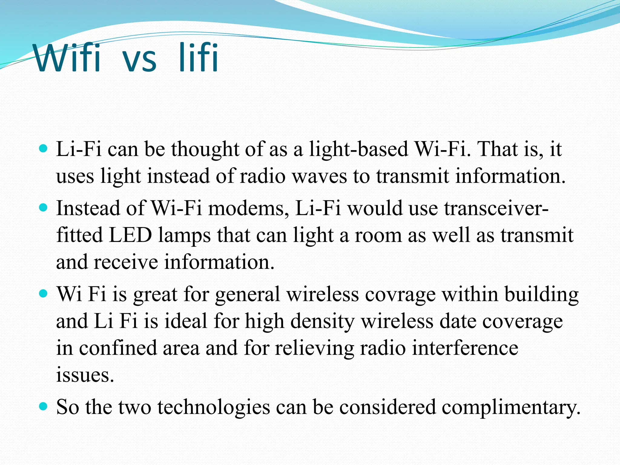 Li Fi Technology ppt.pptx ifjdwcjcejjdchbdjcbjdb | PPT
