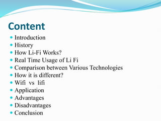 Li Fi Technology ppt.pptx ifjdwcjcejjdchbdjcbjdb | PPT