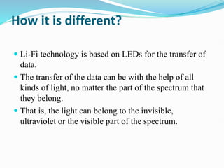Li Fi Technology ppt.pptx ifjdwcjcejjdchbdjcbjdb | PPT
