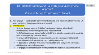 Lead India Foundation and its path forward | PPTX