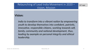 Lead India Foundation and its path forward | PPTX