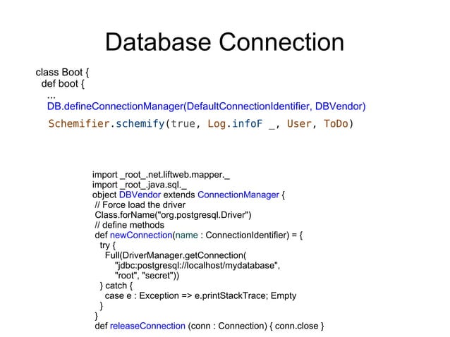 Scala Based Lift Framework Ppt